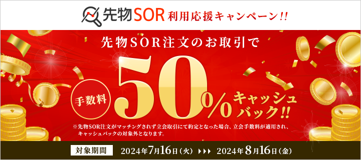 先物SOR取引 | auカブコム証券 | ネット証券（国内株・米国株・信用取引・FX・投資信託･NISA・先物オプション）